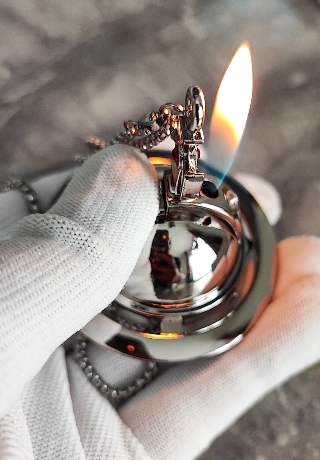 Nana Okazaki Anime Shinichi Shins Lighter Pendant Necklace Silver Orb ...
