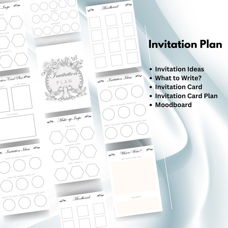 Wedding Planner Printable Checklist | Digital Wedding Planning Book ...