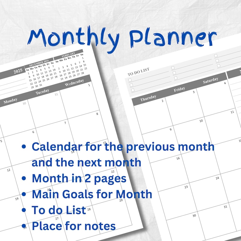 2026 Printable Appointment Book | Digital Download Monthly and Weekly ...