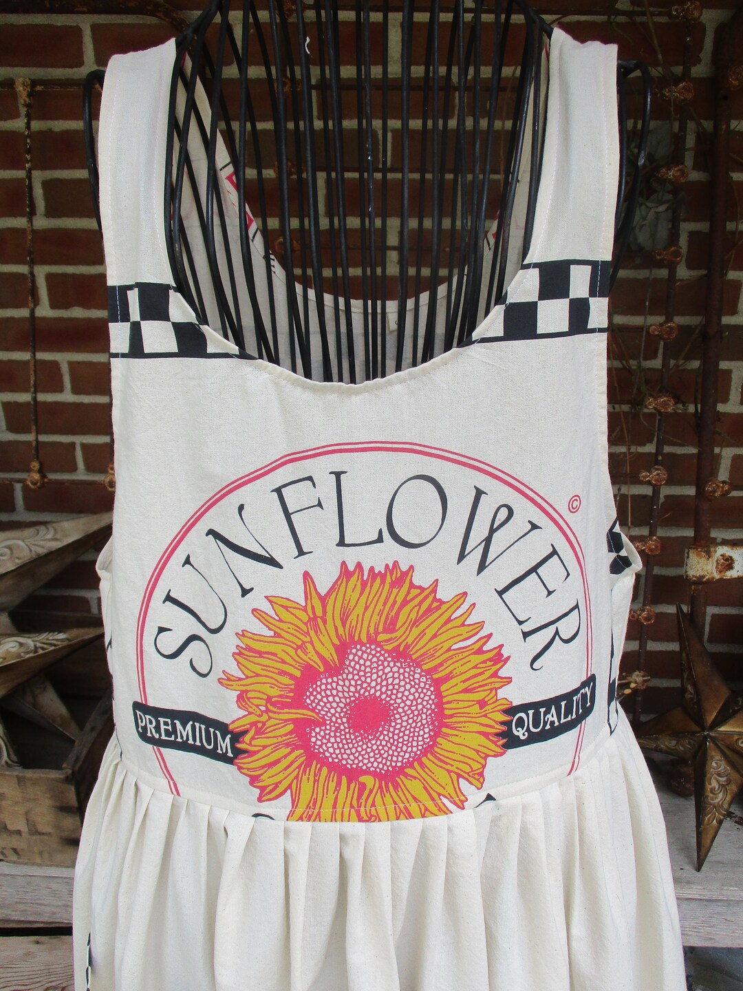 Flour Sack Jumper, Size Large, Feed Sack Jumper, All Cotton Jumper ...