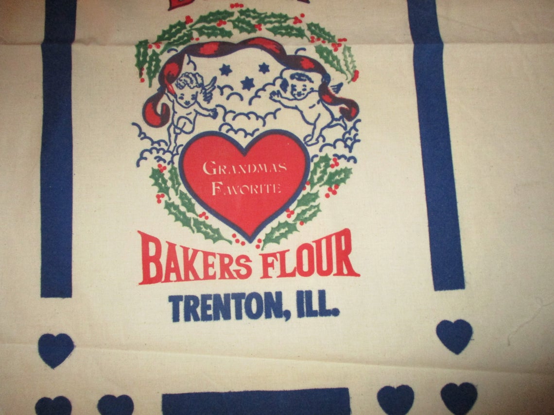 Feed Sack Fabric Flour Sack Fabric Craft Fabric Grain Sack - Etsy