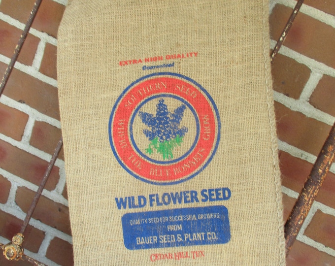 Feed Sack,14 X 25, Burlap Bag, Seed Sack, Burlap Sack, Country Decor ...