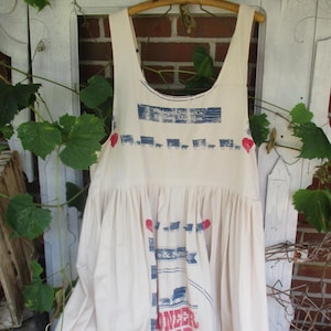 Flour Sack Clothing, SIZE LARGE, Feed Sack Jumper, Country Jumper ...