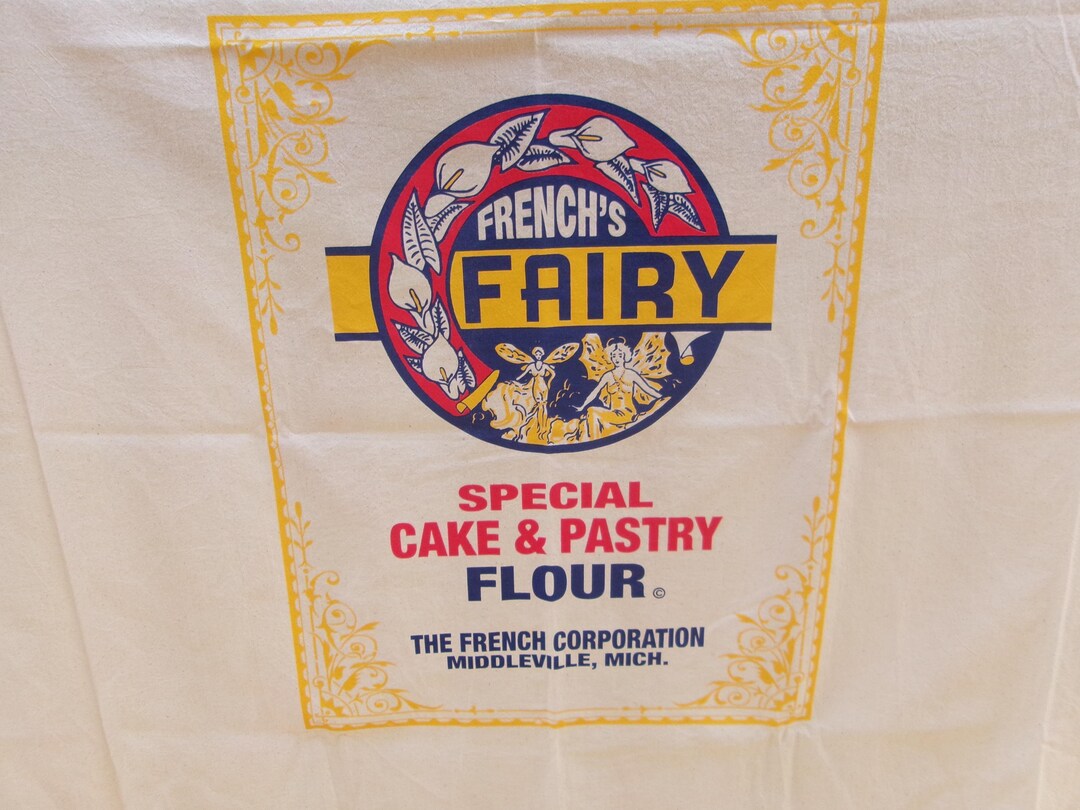 Feed Sack Fabric, Vintage Style Flour Sack Fabric Panel: LOW STOCK ...