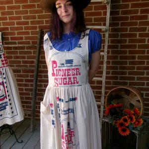 Flour Sack Clothing, SIZE LARGE, Feed Sack Jumper, Country Jumper ...