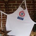 White Apron Feed Sack Apron Kitchen Apron Bluebonnet Apron - Etsy