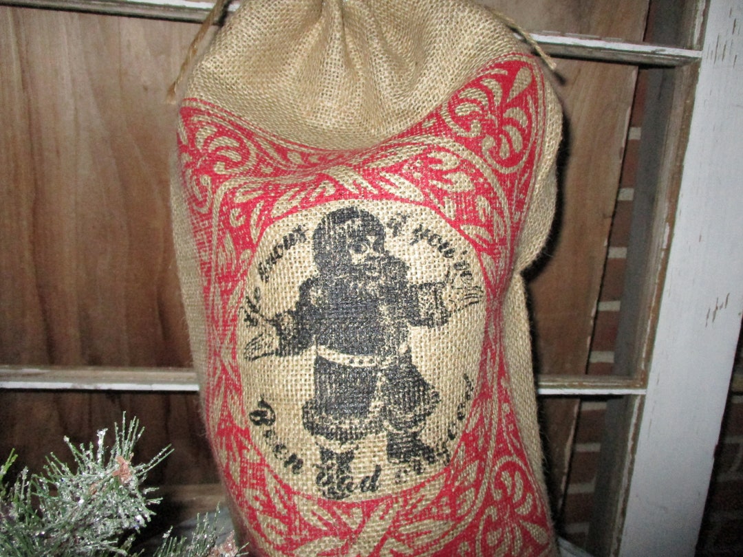 Santa Sacks, 12 X20, Burlap Bag, Santa Bags, Christmas Bag, Toy Bags ...