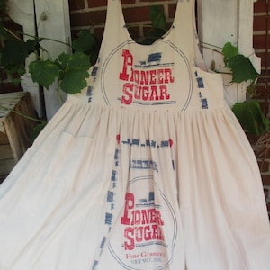 Flour Sack Clothing, SIZE LARGE, Feed Sack Jumper, Country Jumper ...