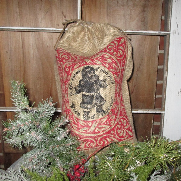 Burlap Santa - Etsy