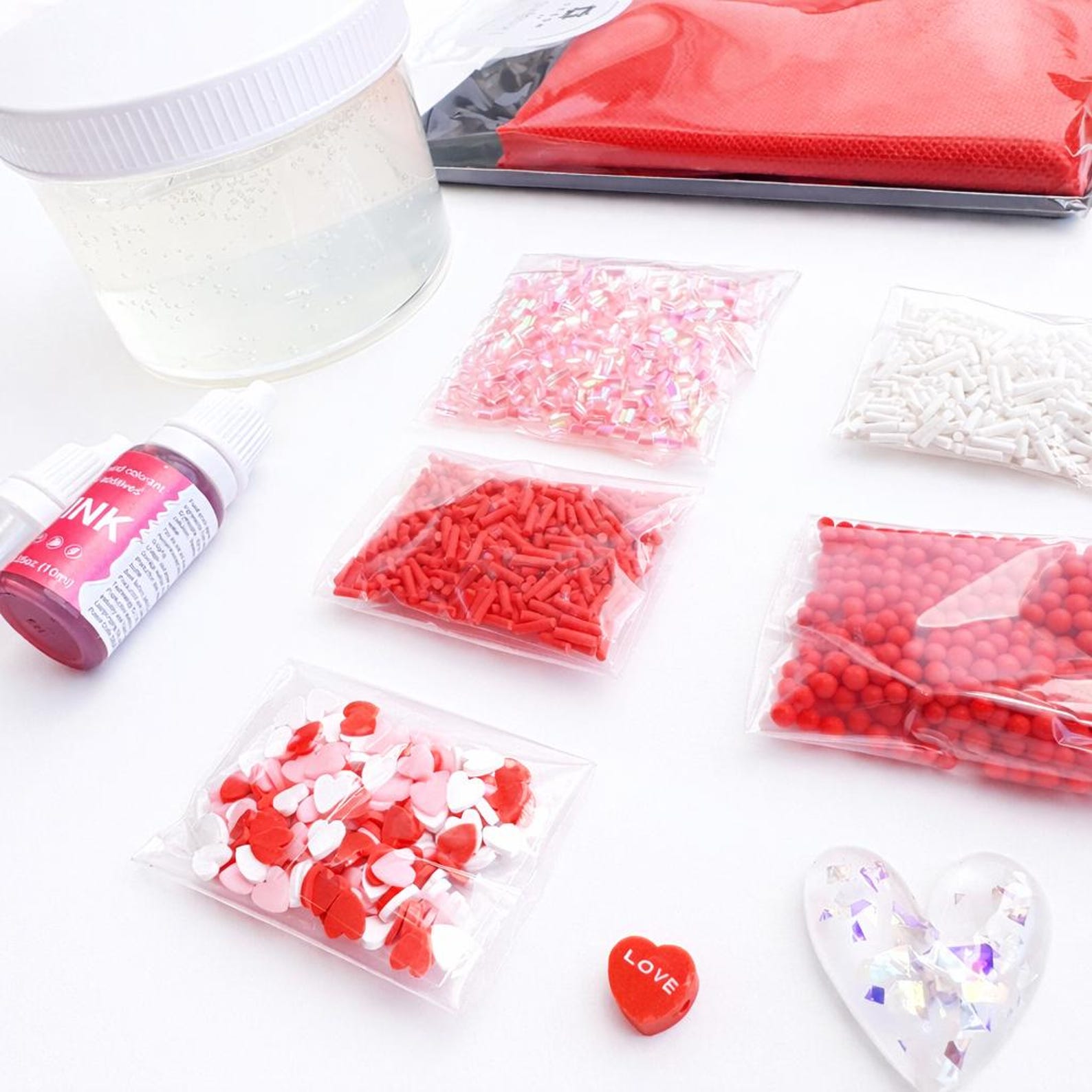 Valentine’s Day Slime Kit for Kids – Classroom Party Favor – DIY Slime ...