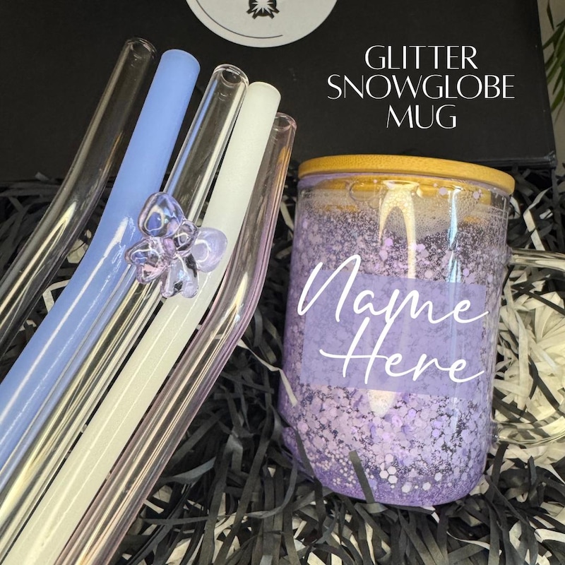 Snow Globe Coffee Glass - Etsy