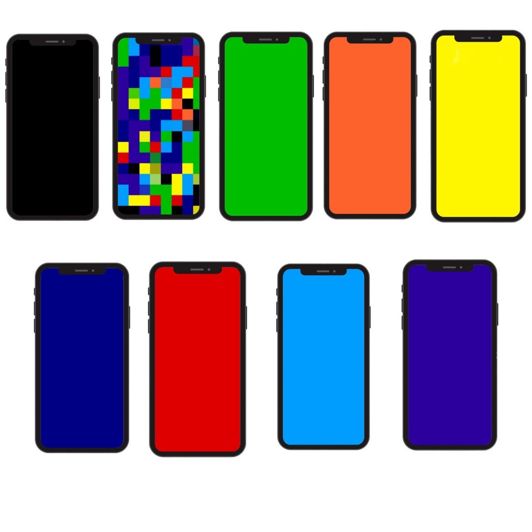 1 Pure Black + 7 Colorful Wallpapers + 1 Mix -for Distraction Free ...