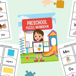Preschool Pre-k Kindergarten Learning Bundle 10 Kid Workbooks Printable ...