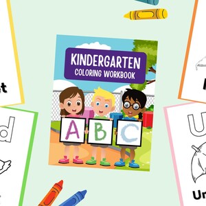 Preschool Pre-k Kindergarten Learning Bundle 10 Kid Workbooks Printable ...
