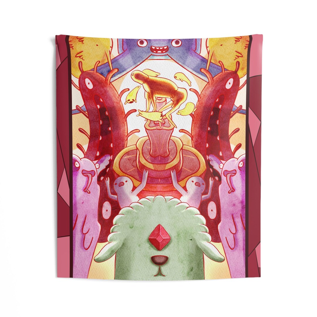 Adventure Time Spirits Indoor Wall Tapestries, Symetrical Design, Fans ...