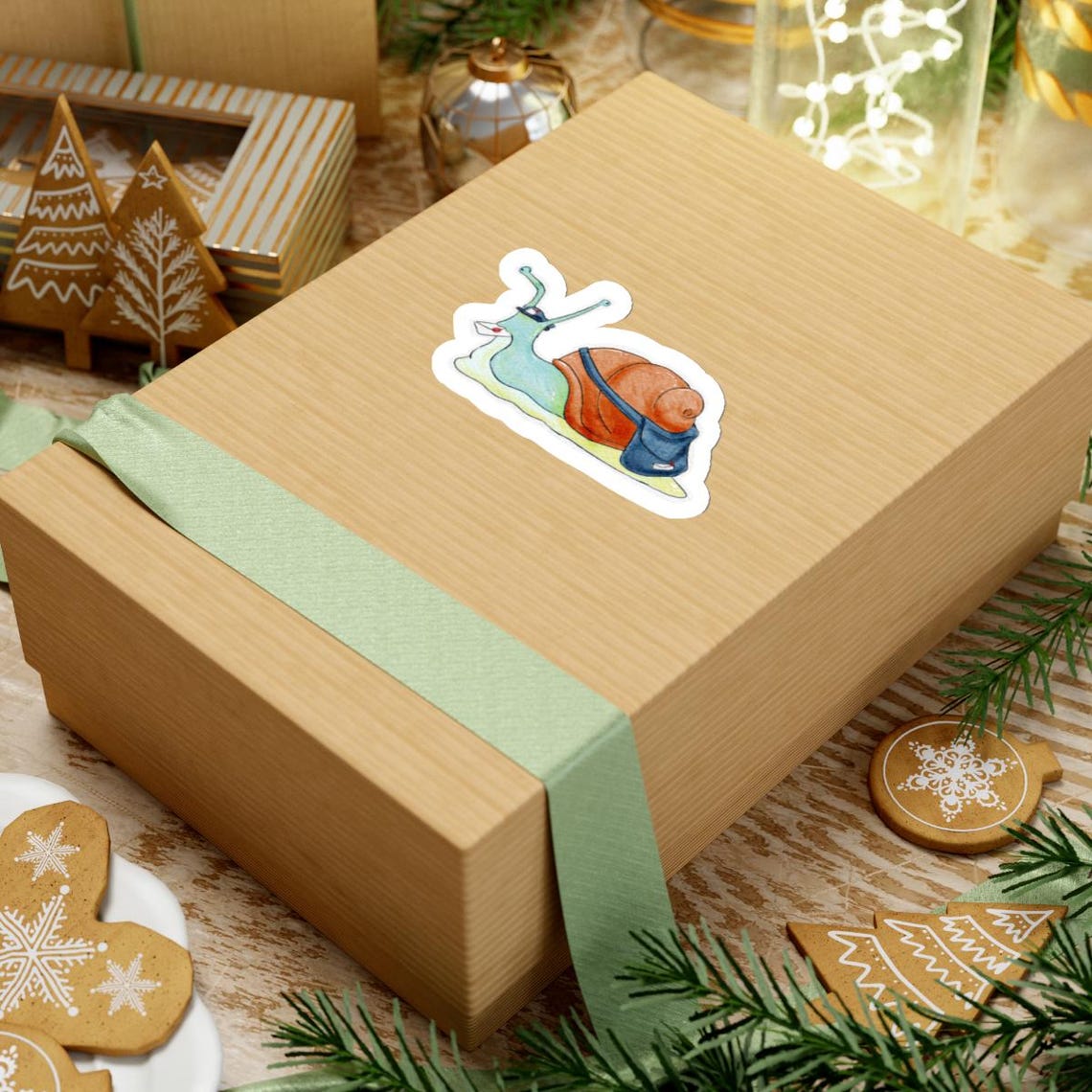 Snail Mail Kiss-cut Stickers, Cute Punny Snail Mailman Design, Fun ...