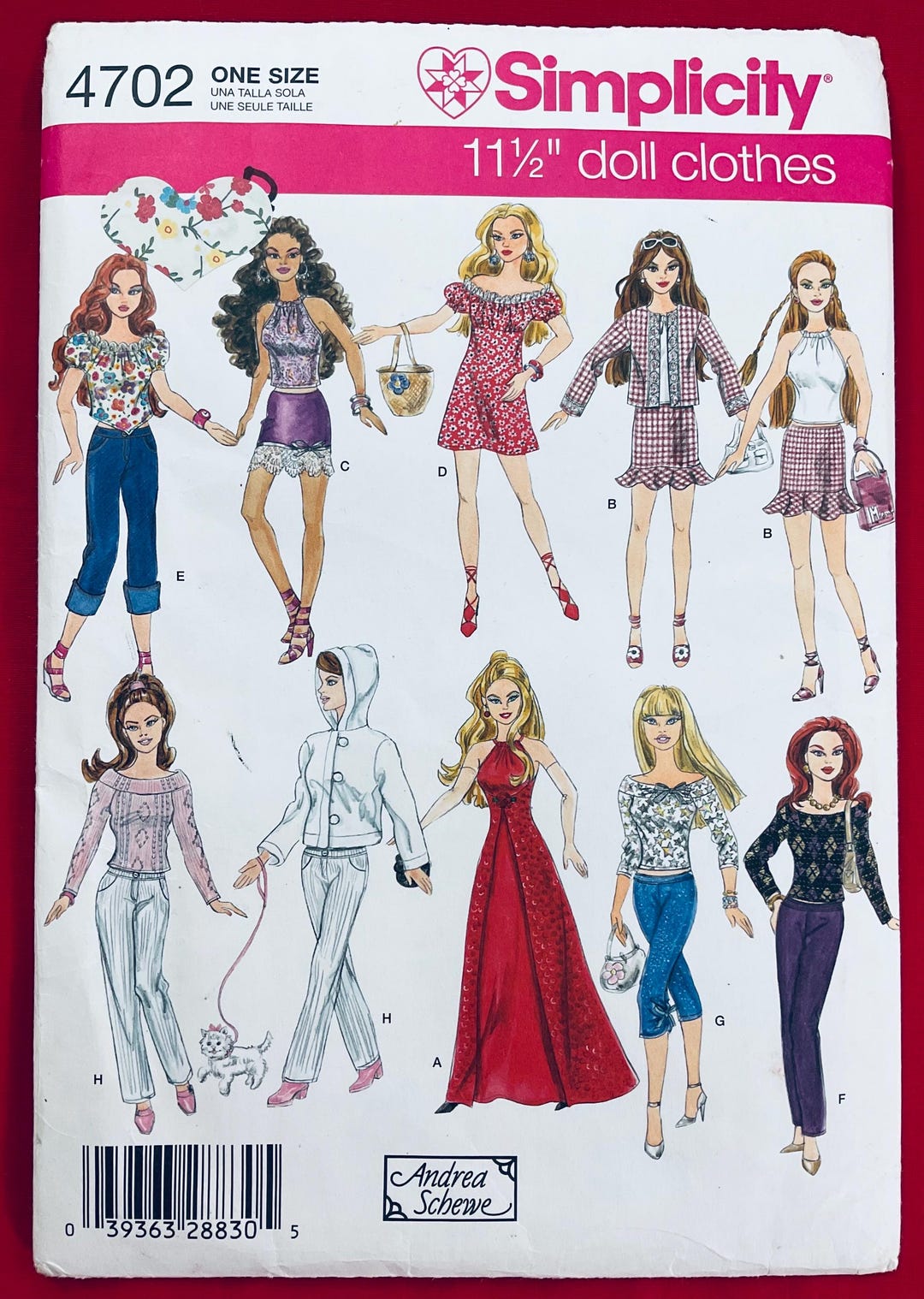 Simplicity 4702 Clothing Sewing Pattern for 12 Inch Dolls - Etsy