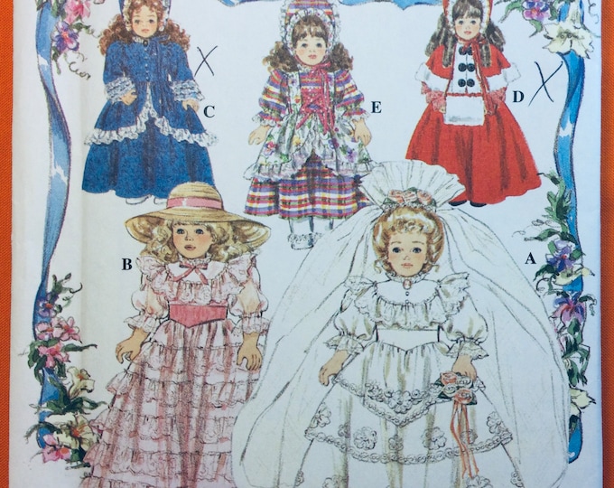 Simplicity 8766 Collector Doll Clothes 1618 Sewing Pattern - Etsy