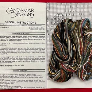 Candamar Designs “merlin’s Oak Picture” Cross Stitch Kit From 2000 - Etsy