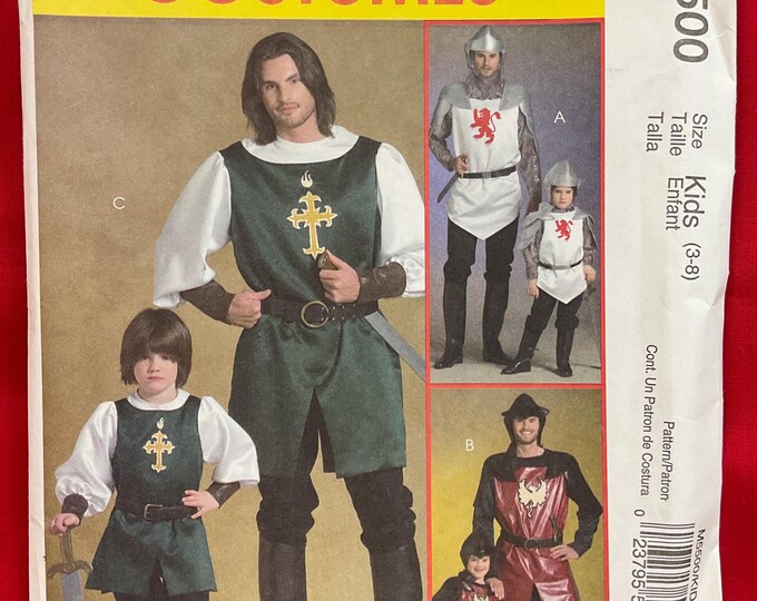 Mccall’s M5500 Kids Renaissance & Samurai Costume Sewing Pattern, Sizes ...