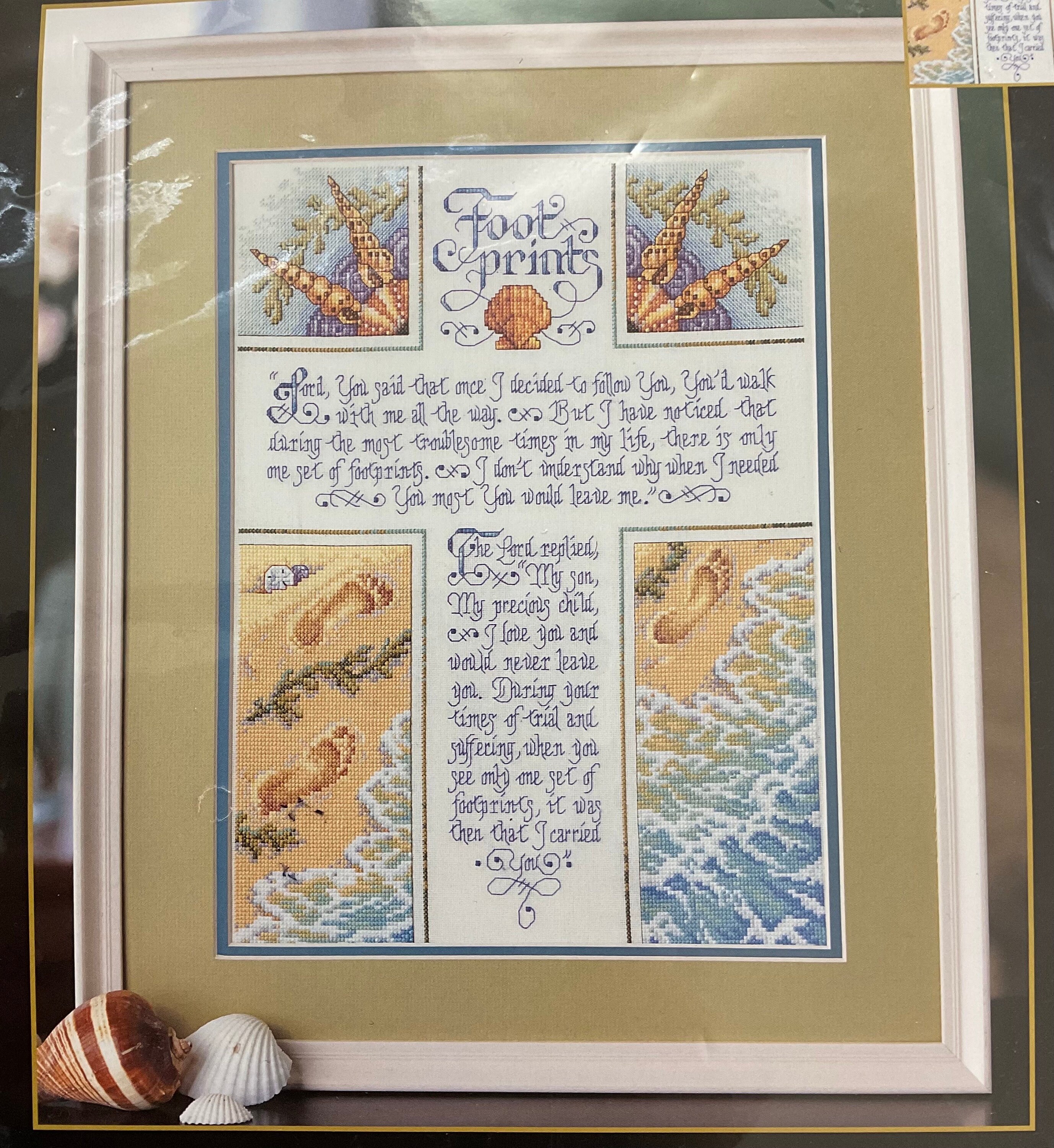 Bucilla Footprints Cross Stitch Kit - Etsy
