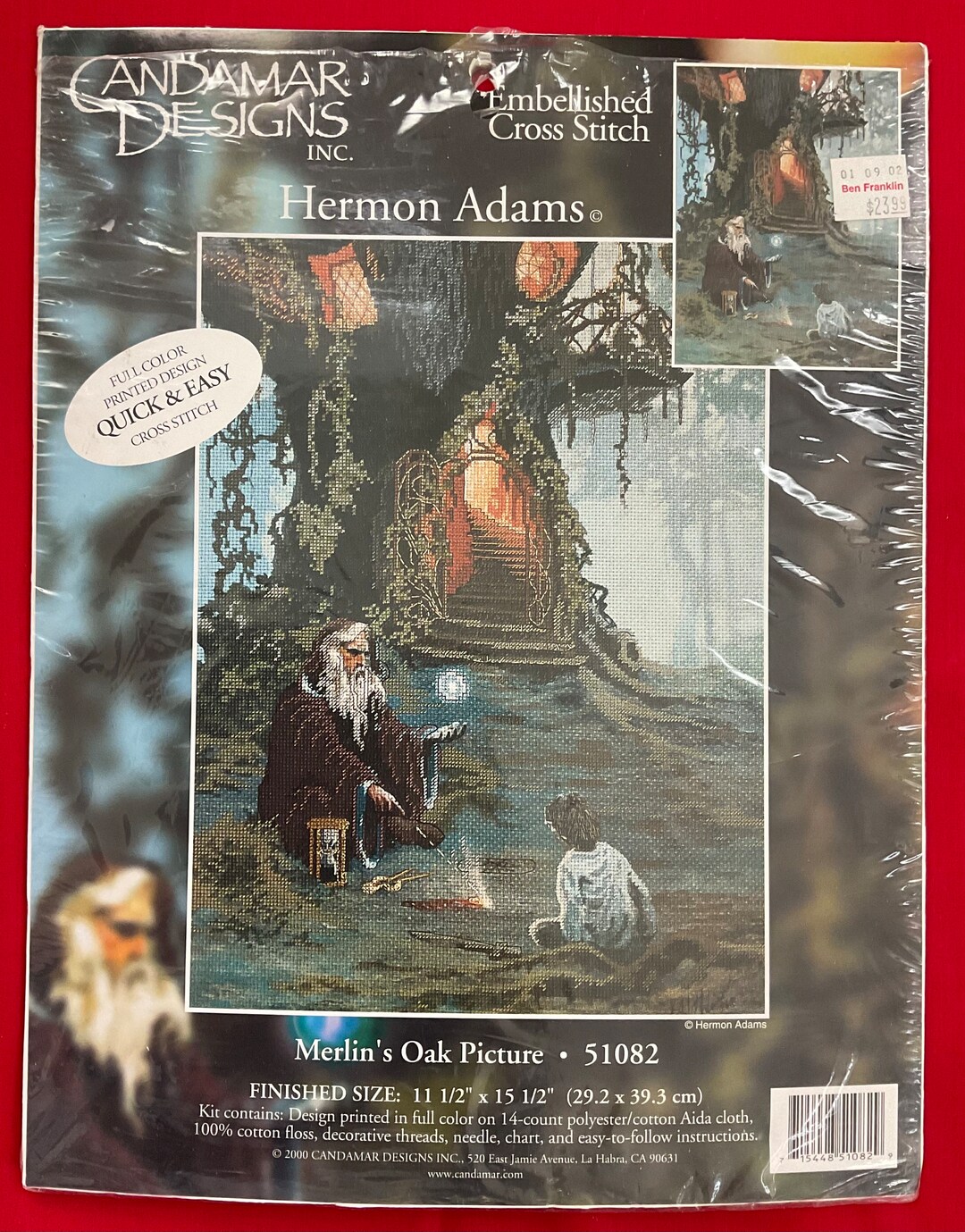Candamar Designs merlins Oak Picture Cross Stitch Kit From 2000 - Etsy