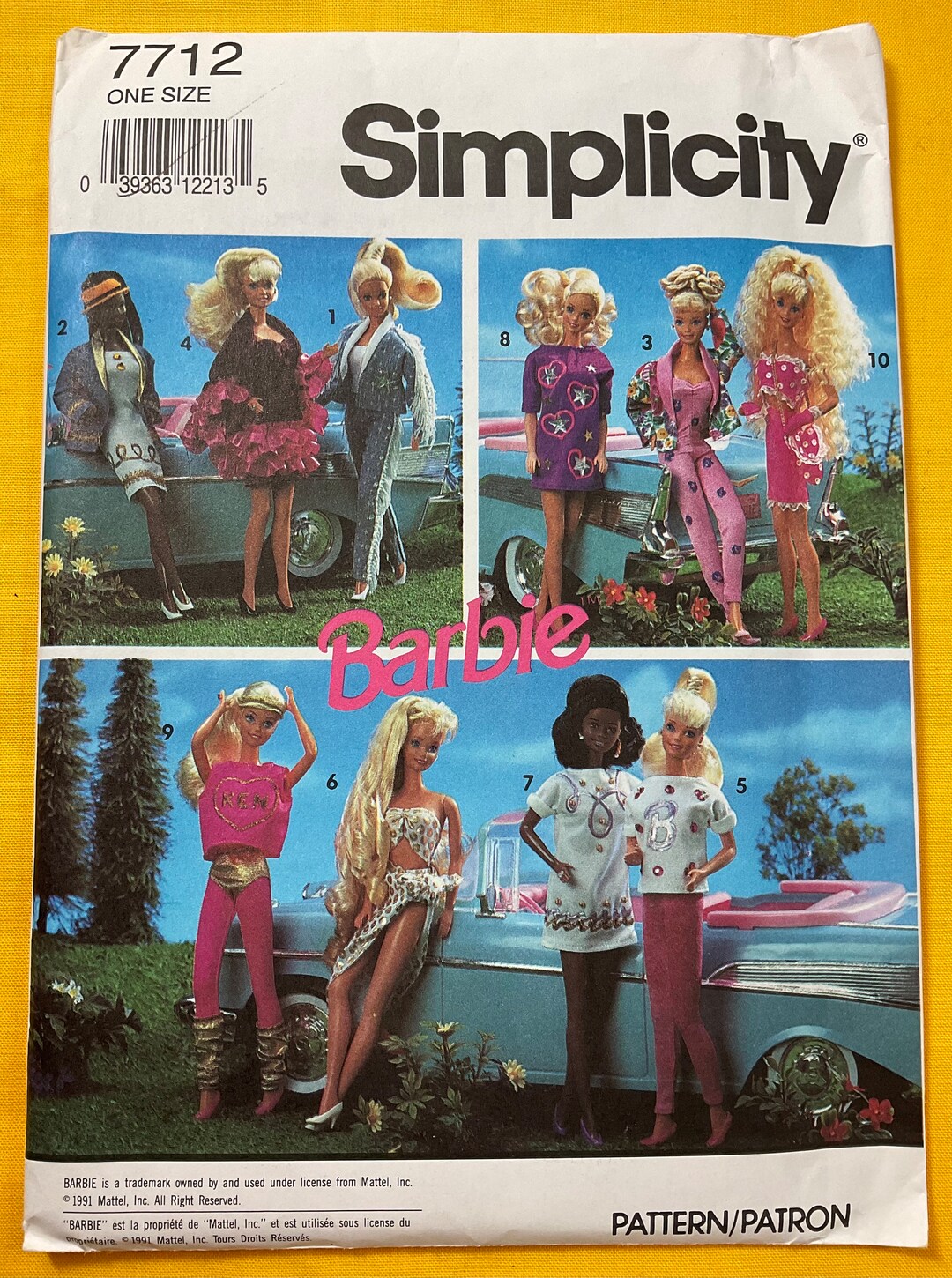 Simplicity 7712 Clothing Sewing Pattern for 12 Inch Dolls - Etsy