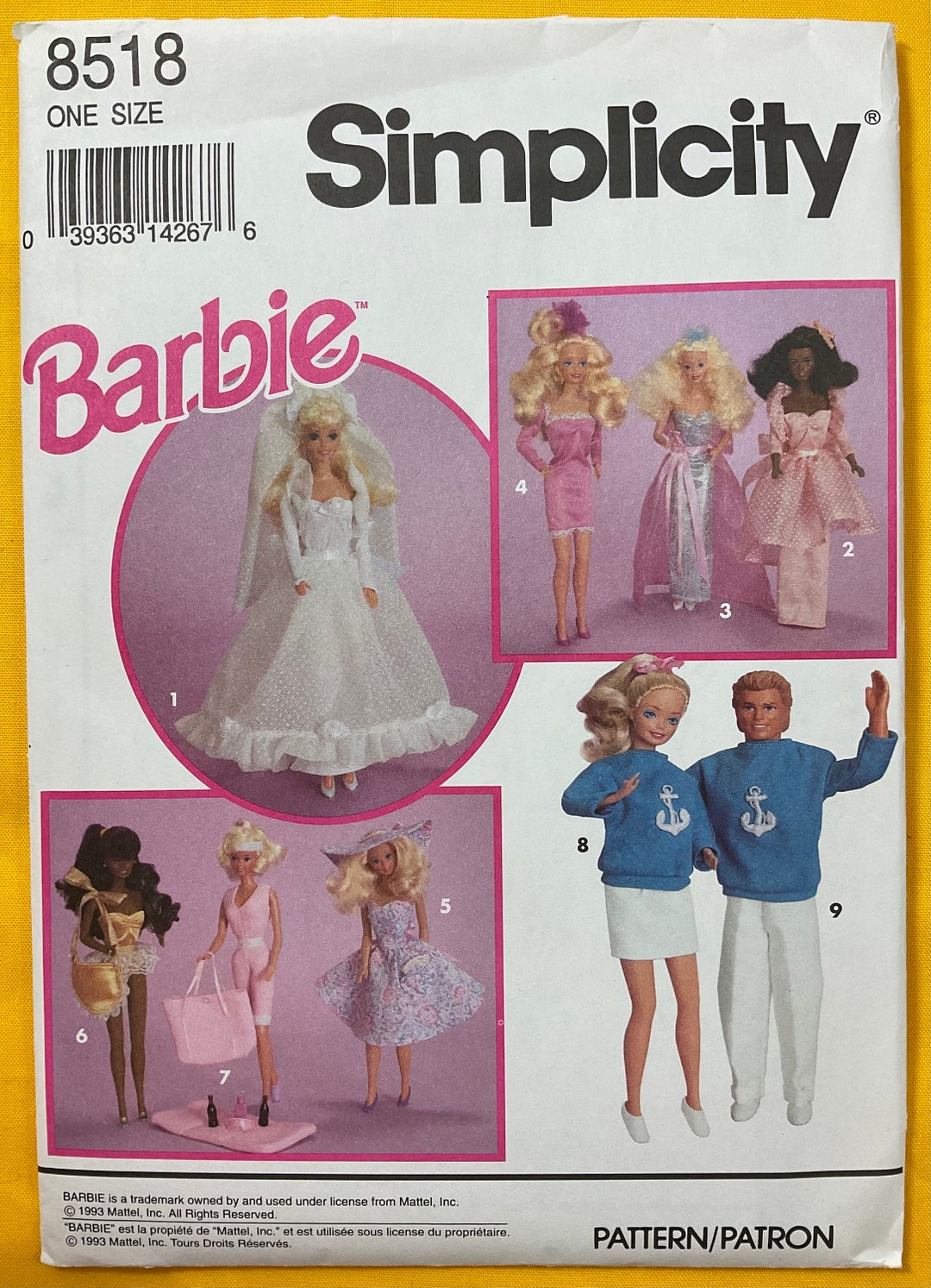 Simplicity 8518 Clothing Sewing Pattern for 12 Inch Dolls - Etsy