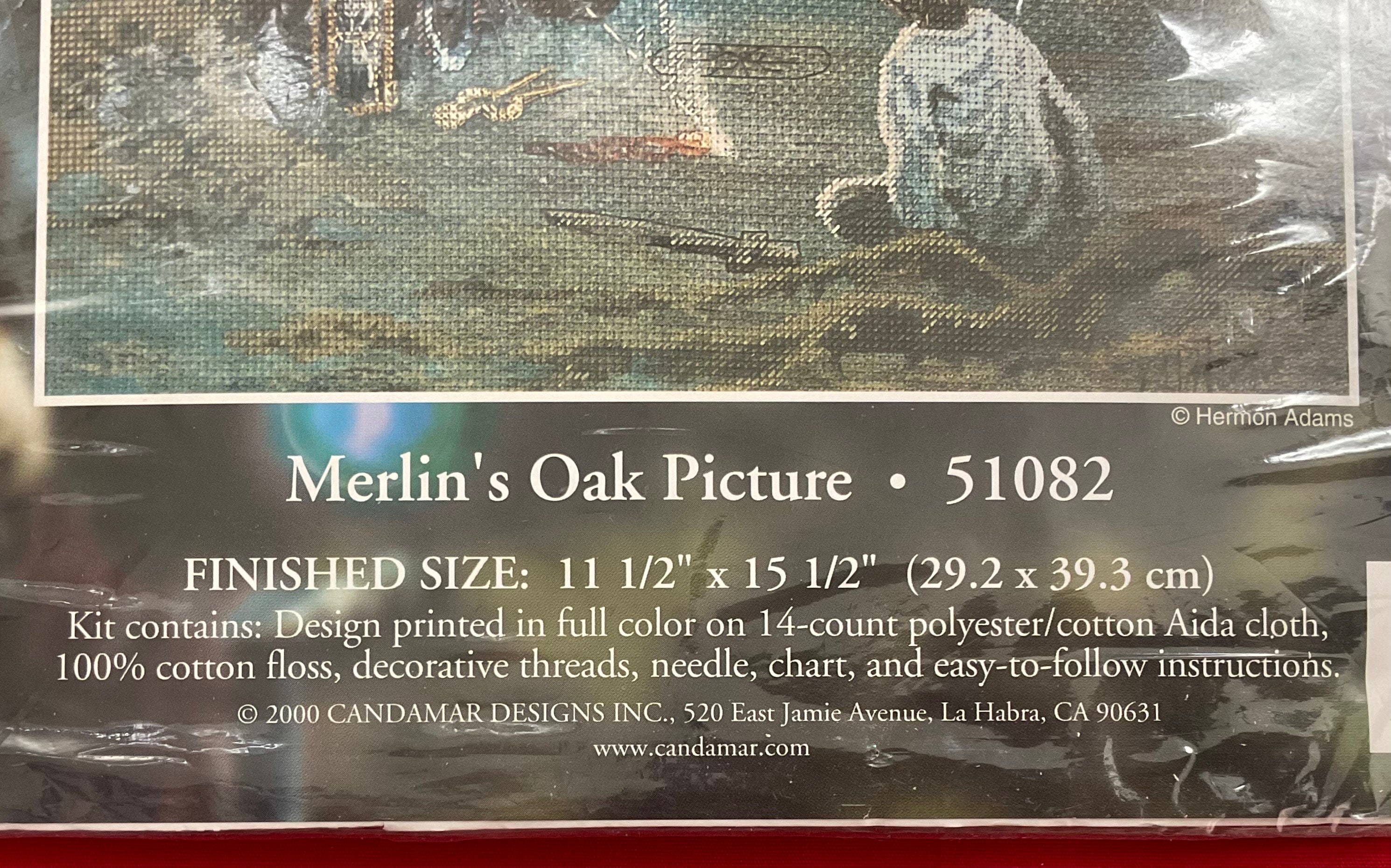 Candamar Designs merlins Oak Picture Cross Stitch Kit From 2000 - Etsy