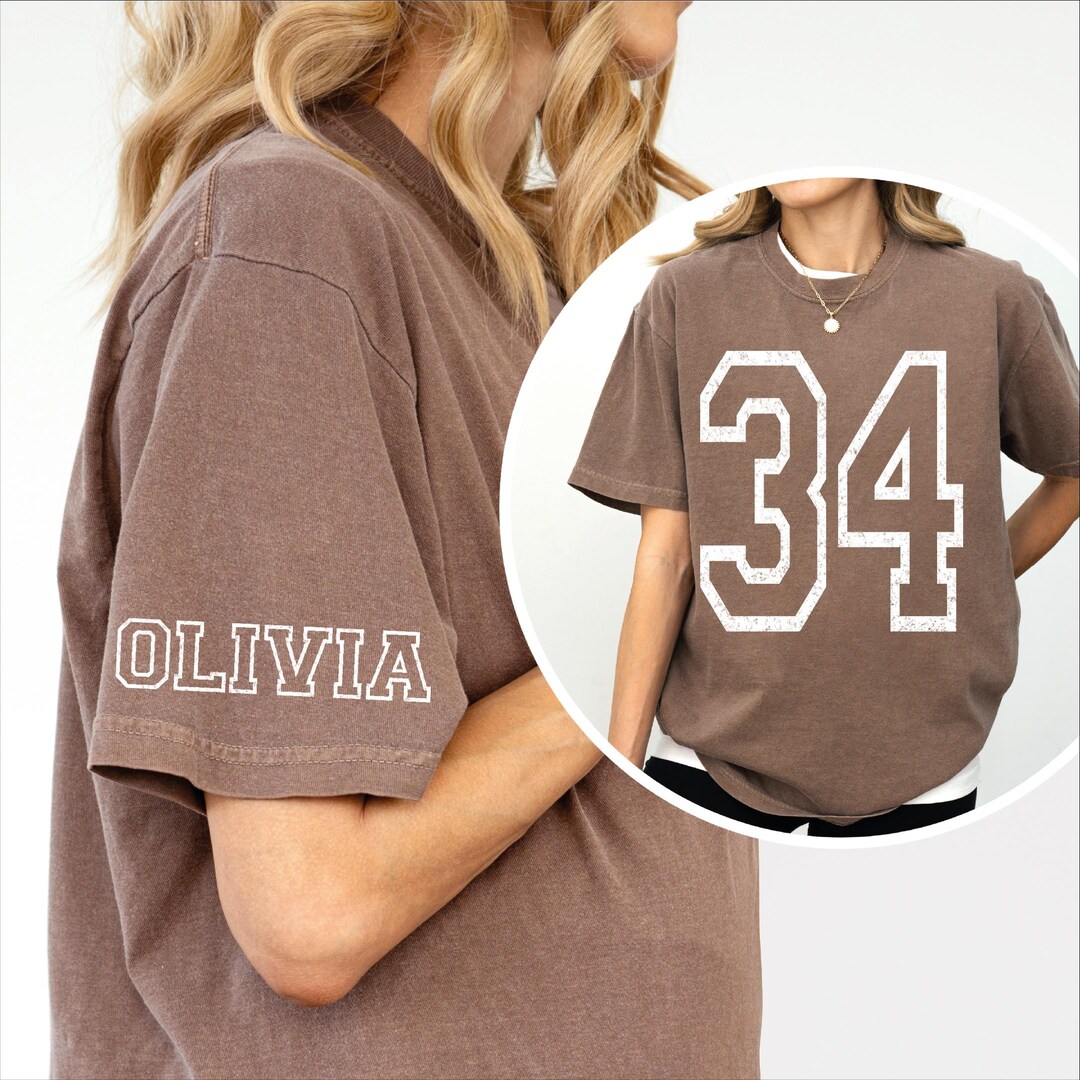 Customized Football Shirt - Your Number Football Shirt - Game Day Shirt ...