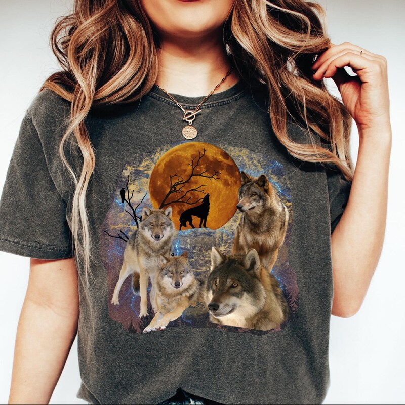 Wolf Ripping Shirt - Etsy