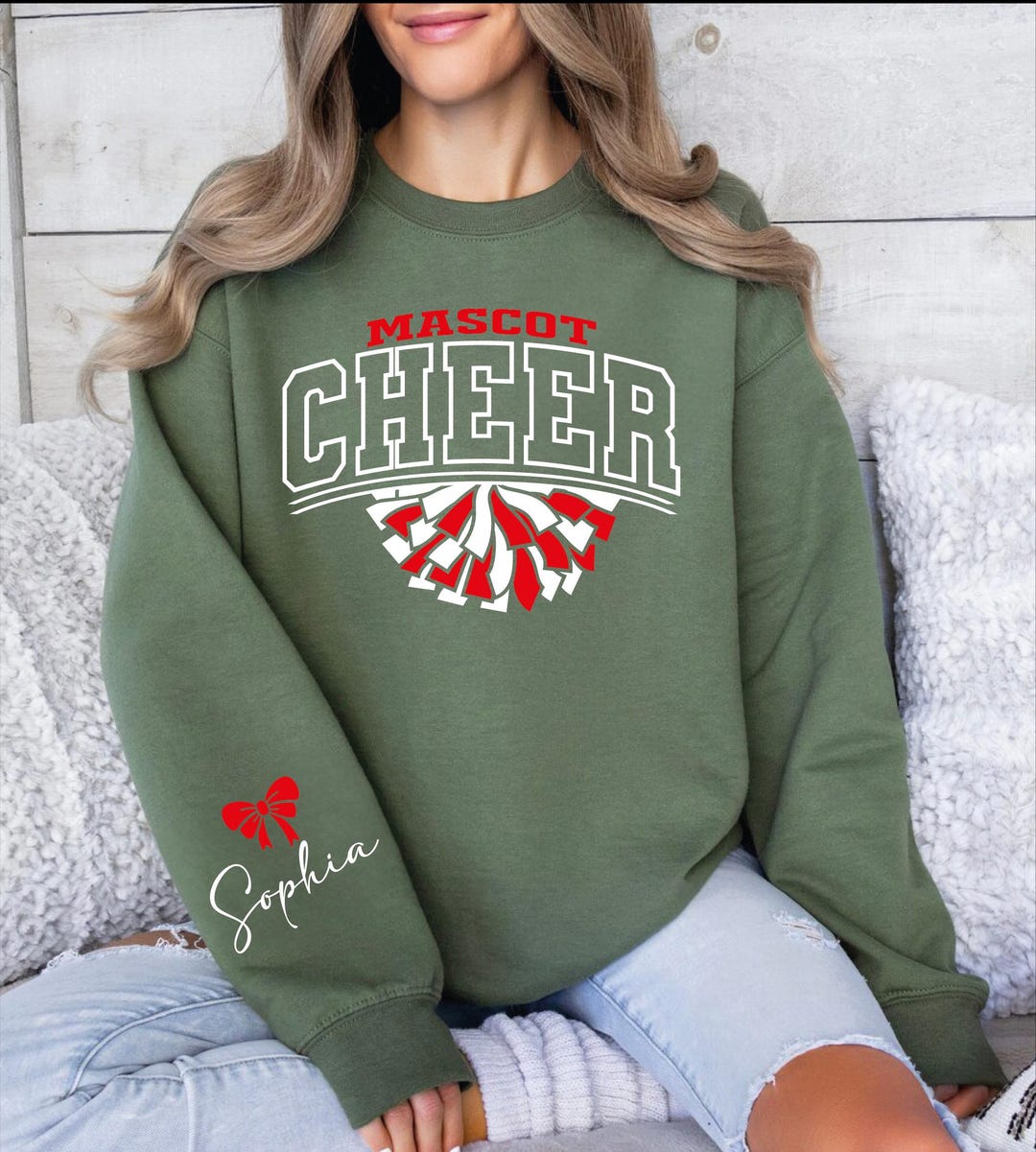 Custom Cheer Sweatshirt, Cheer Squad Sweaters, Megaphone Hoodie, Cheer ...