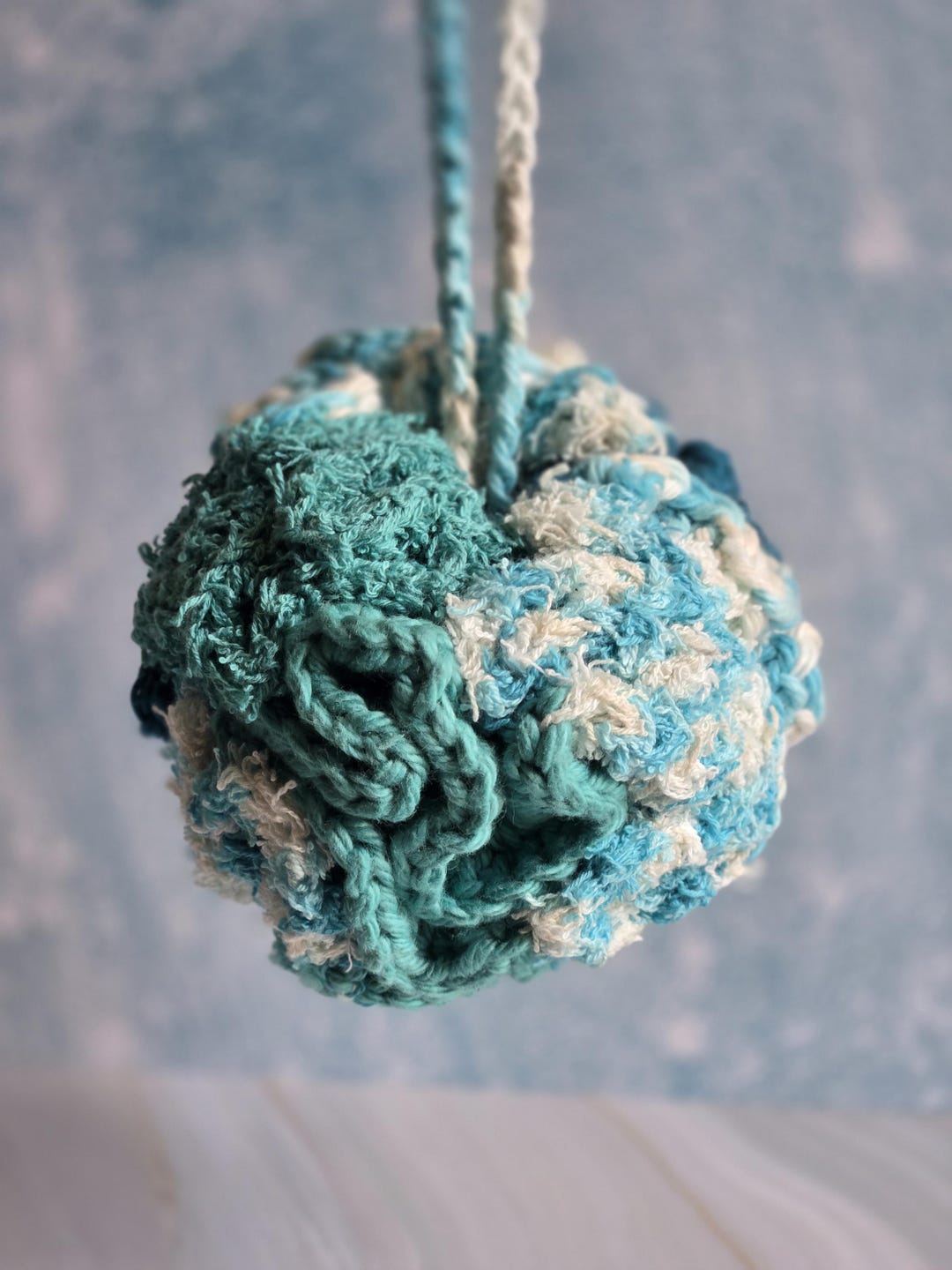 Bath and Shower Poof! Crochet Handmade! Has Soft and Scrubby for the ...