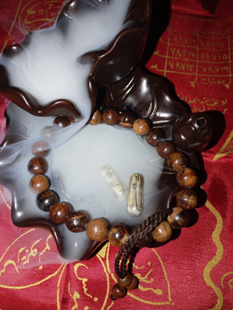 Amulet Talisman Lucky Charms Gaharu Wood Bracelet Magical Powerful Anti ...