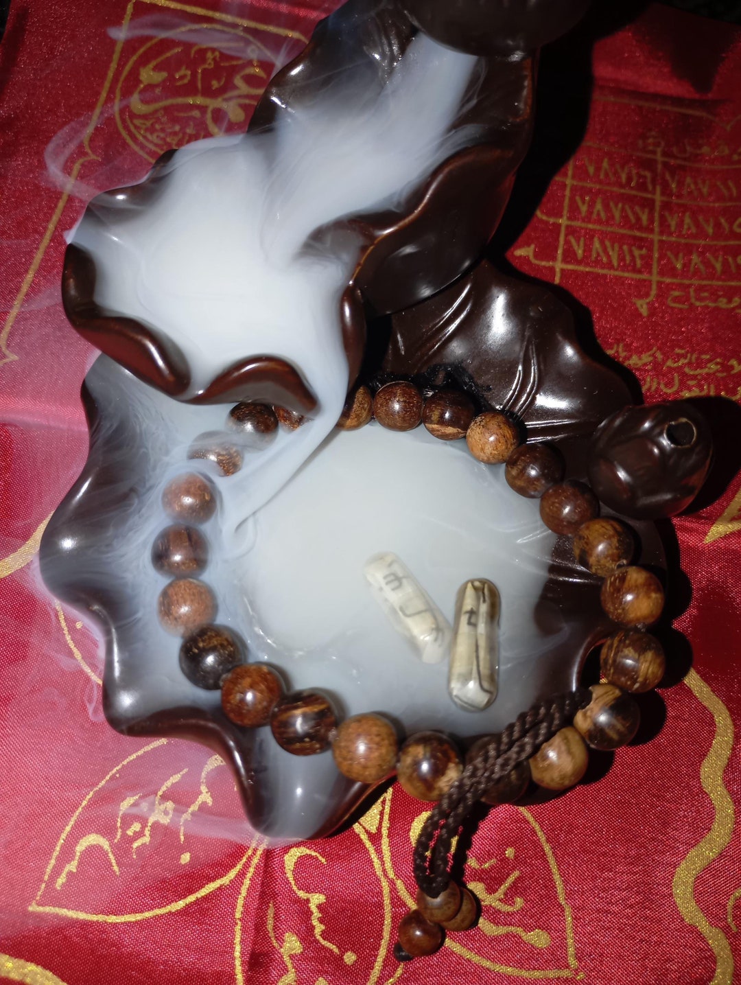 Amulet Talisman Lucky Charms Gaharu Wood Bracelet Magical Powerful Anti ...