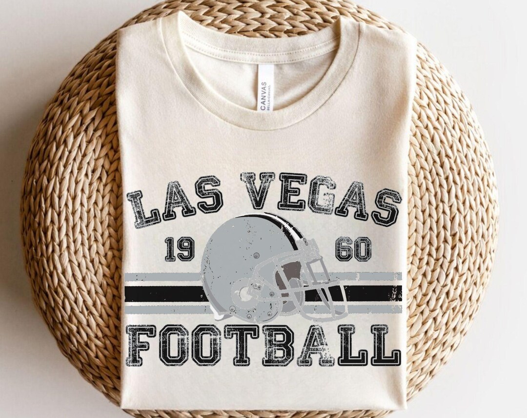 Distressed Las Vegas Football Shirt Raiders Football Crewneck Retro ...