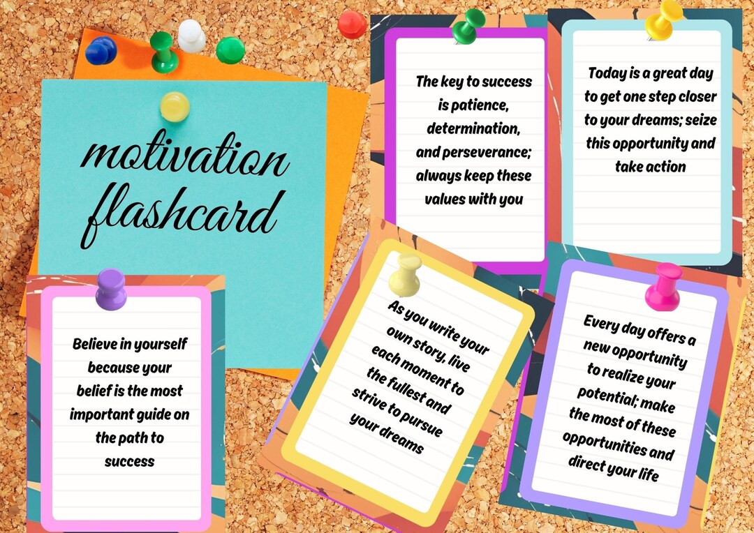 Daily Motivation Flashcards Personalized Inspirational Quotes Digital ...