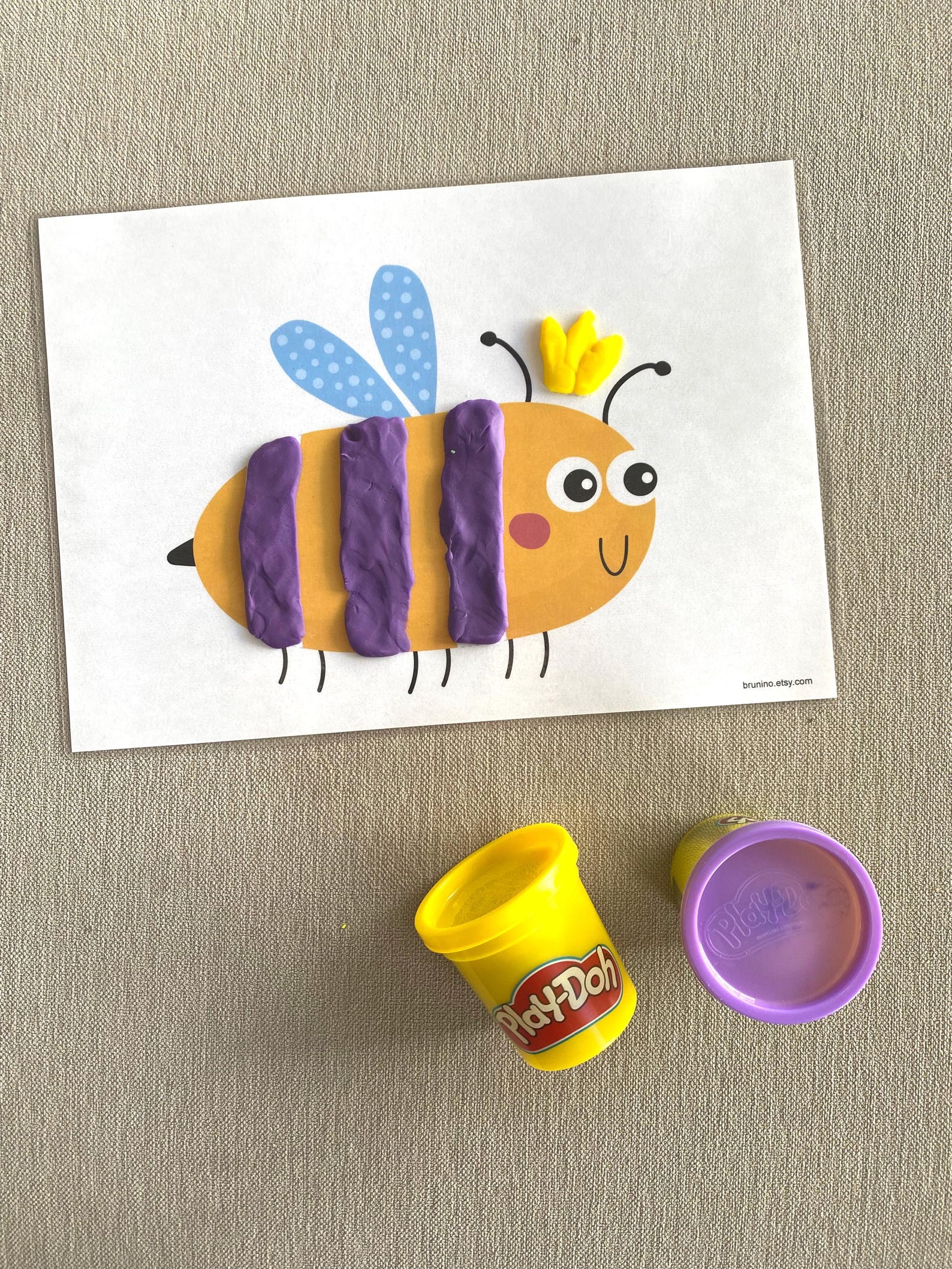 Spring Play Dough Mats – Fine Motor Skills Activity Sheets (digital ...