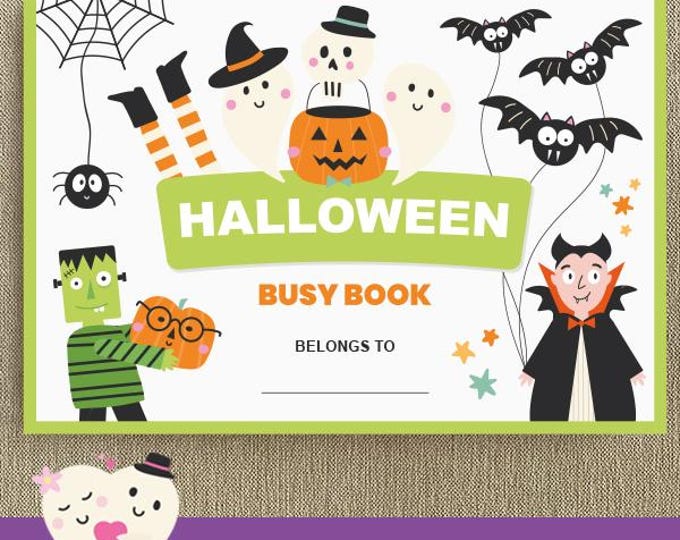 Halloween Busy Book Activity Printable for Toddlers - Etsy Canada