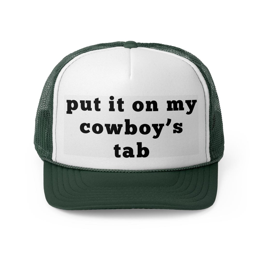 Cowboy's Tab Trucker Cap, Western Style Hat, Rodeo Cap, Country Music ...