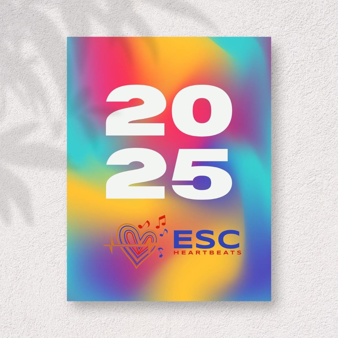 Eurovision Calendar| 2025 Calendar | Lyrics | Printable | Minimal ...
