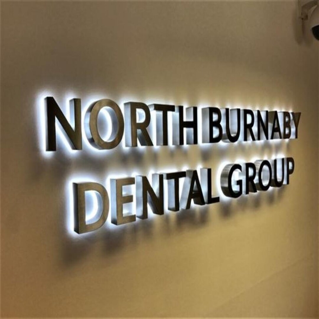 Custom 3D Backlit Metal Business Sign: Personalized LED Logo - Etsy