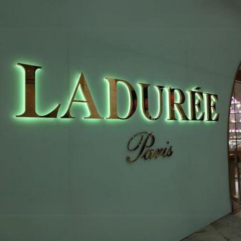 Illuminated Metal Sign, Custom Backlit Metal, 3D Business Sign ...