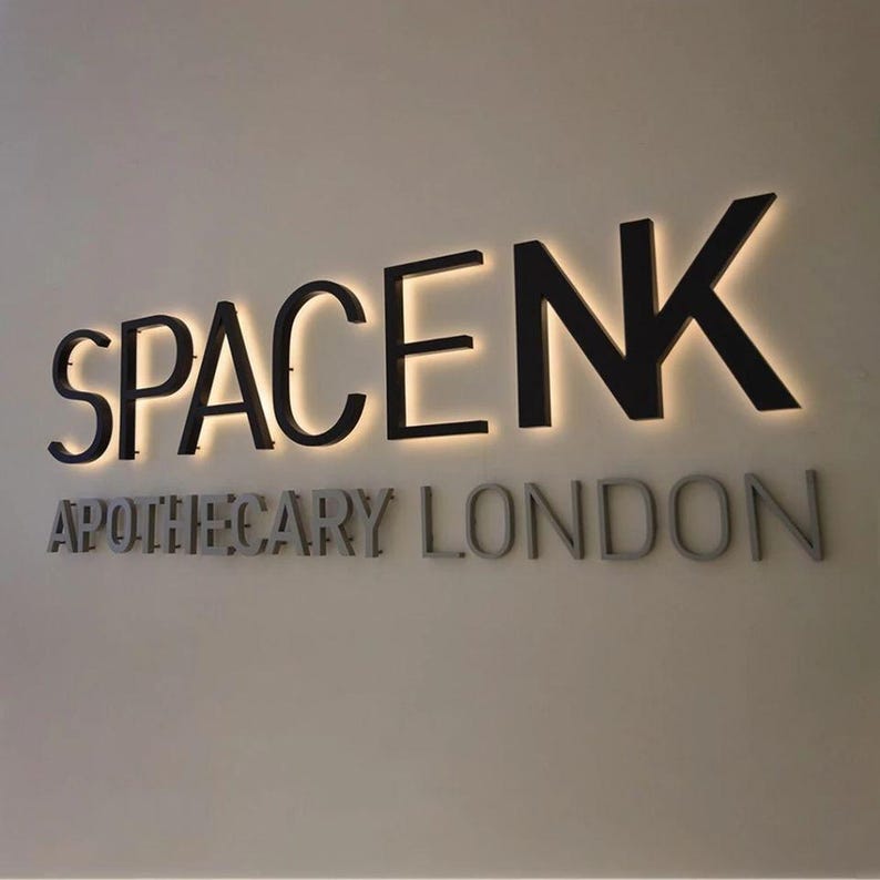 Storefront Signcustom Backlit Metal, 3D Business Sign, Illuminated ...