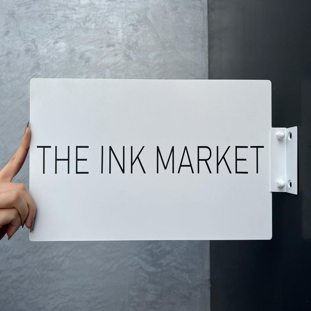 Custom Shop Sign- Blade Sign Custom- Metal Sign Wall Mounted Storefront ...