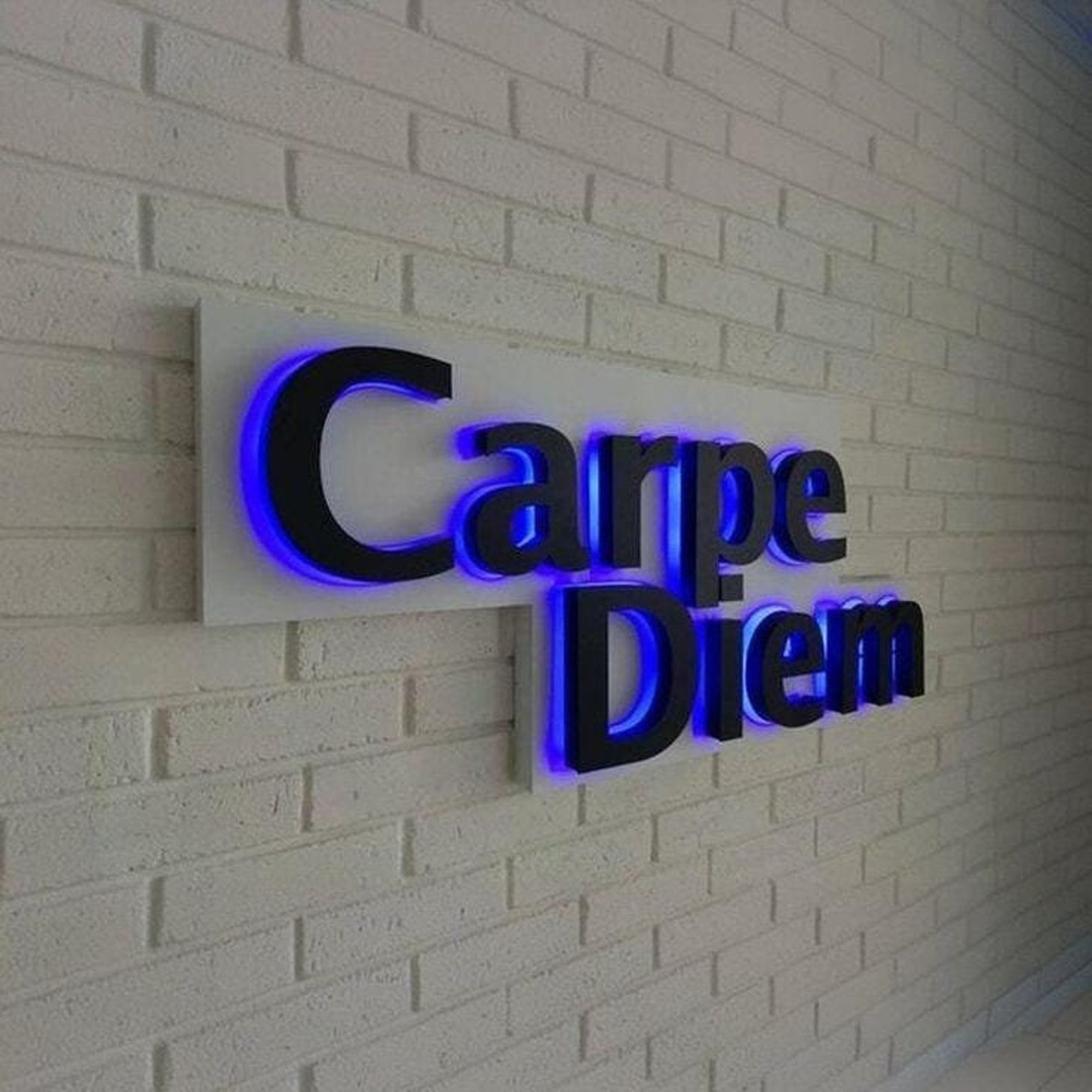 Custom Metal Backlit Sign, Illuminated Storefront Sign,led Business ...