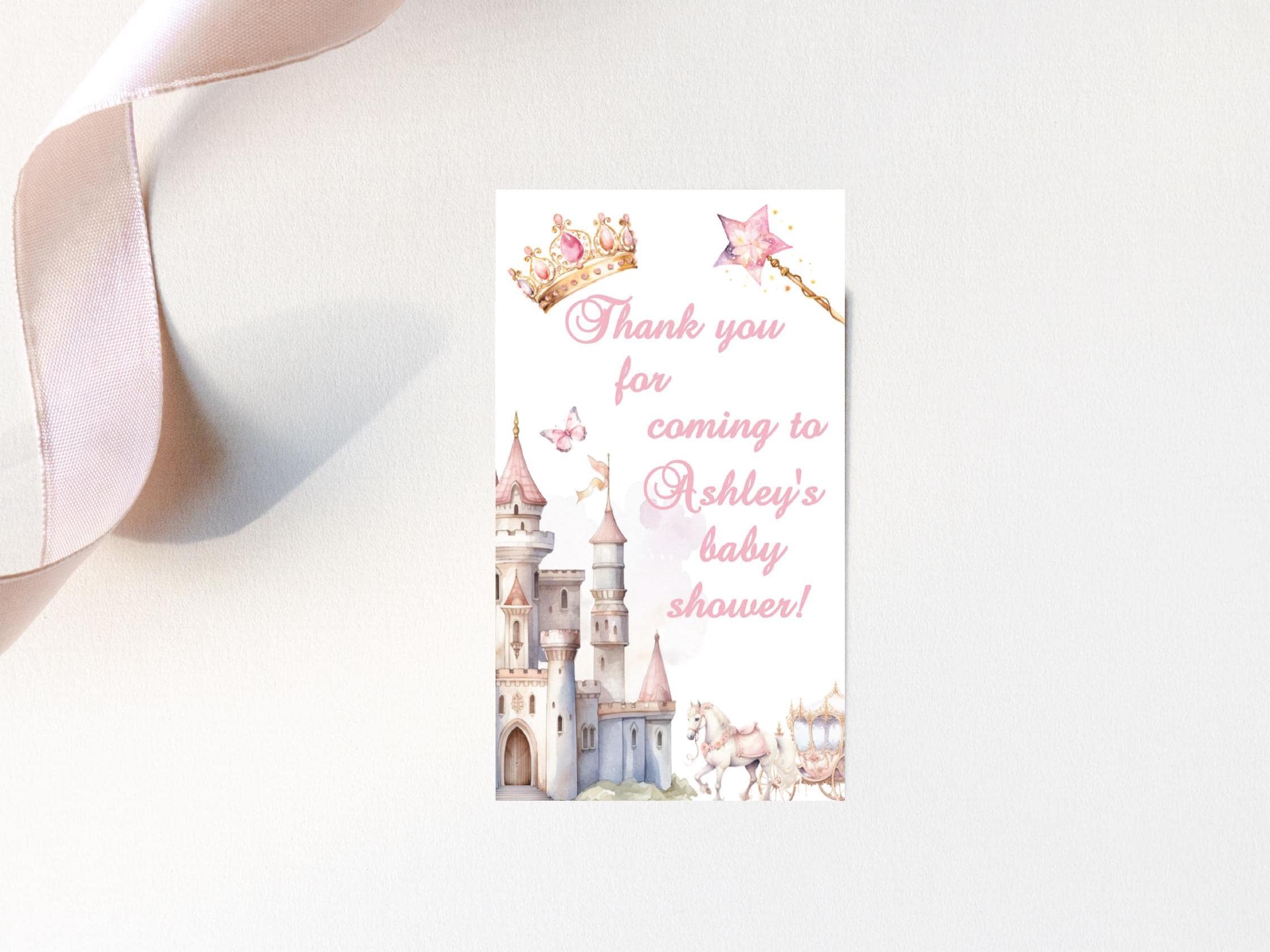 Once Upon a Time Baby Shower Favor Tag, Editable Printable Fairytale ...