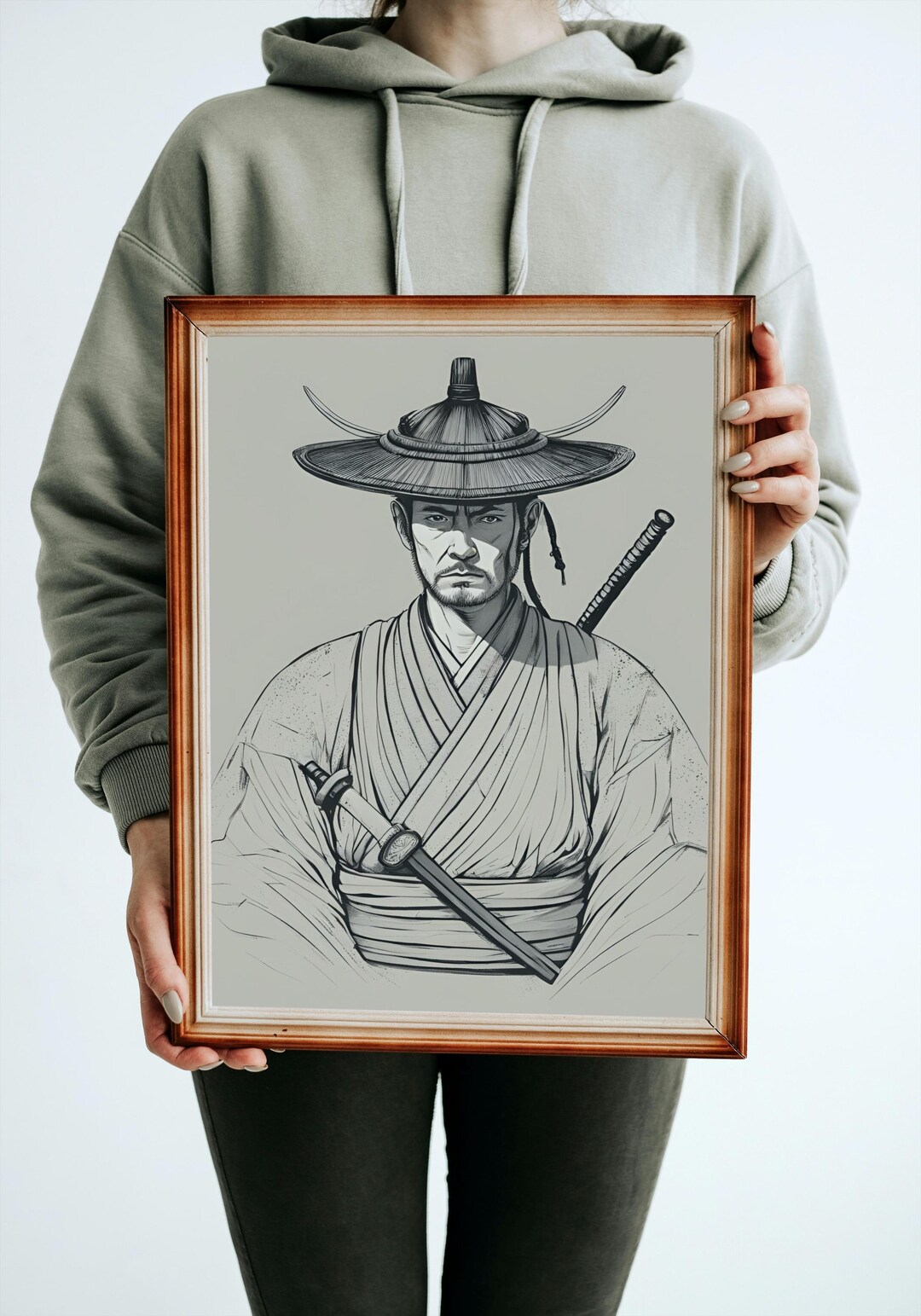 Samurai Printable Poster Wall Art Minimalistic Art Wall Decoration - Etsy