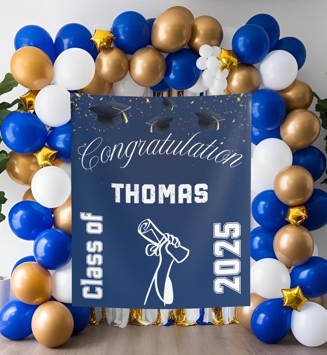 Personalized Graduation 2025 Photo Backdrop Banner Custom Graduation ...