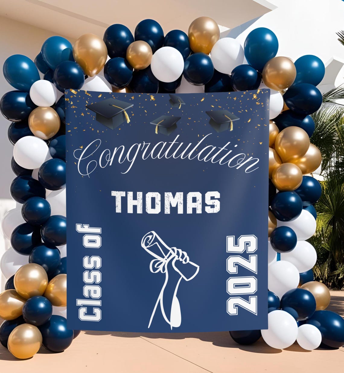 Personalized Graduation 2025 Photo Backdrop Banner Custom Graduation ...